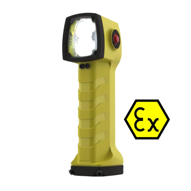 Angle head torch HERO | 230 lumens | wireless charging | ATEXshop.de